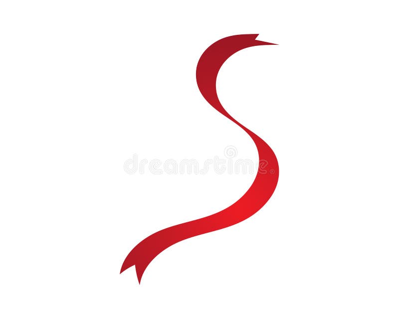 Red Ribbon Vector Illustration Stock Vector - Illustration of beautiful ...