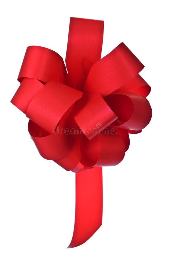 Red ribbon on white stock photo. Image of valentine, curl - 18678574