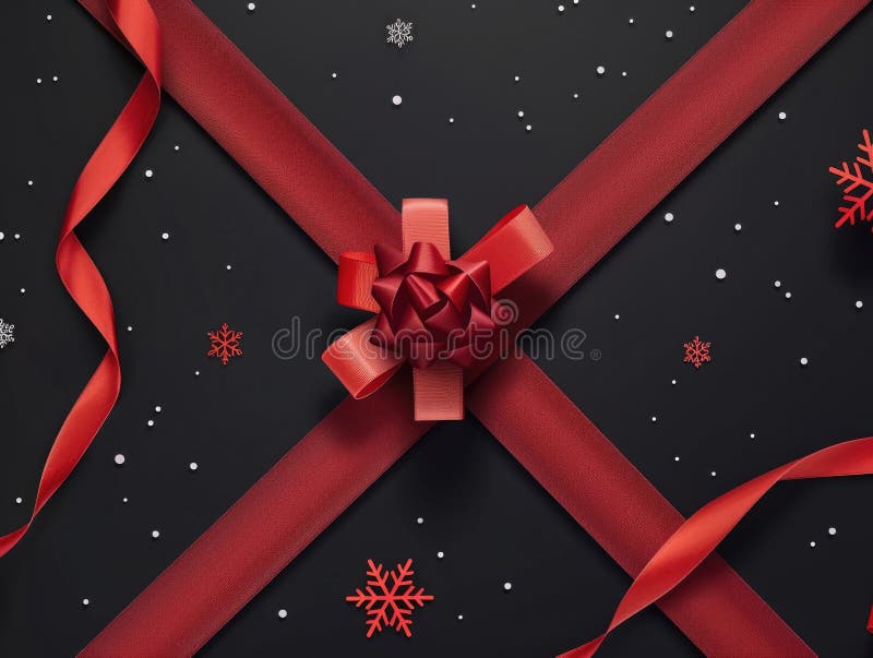 Red Ribbon Wrapped in Bow stock photo. Image of passion - 377573954