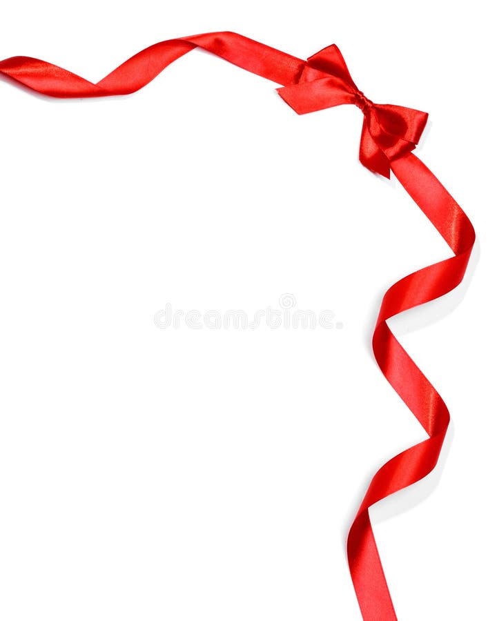 Red ribbons with bow stock image. Image of gift, ribbon - 55441173