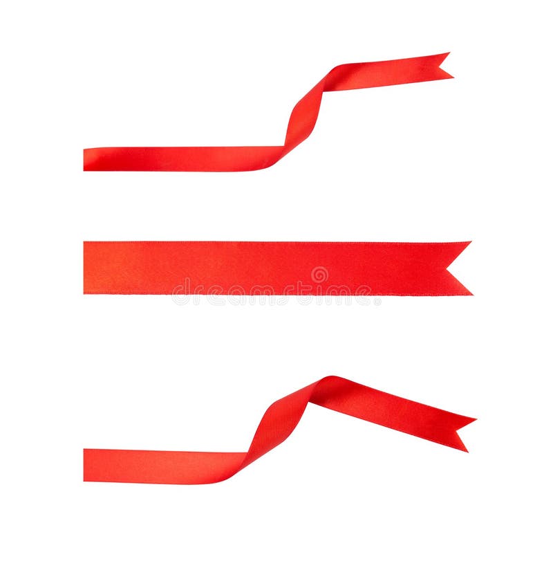 Red ribbons stock image. Image of packaging, collection - 35463017