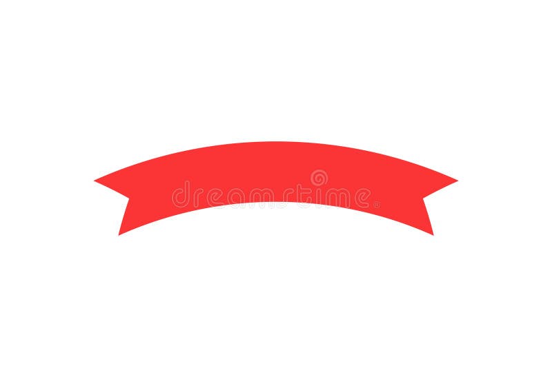 Red Ribbons. Promotion Flags Collection Stock Vector - Illustration of ...