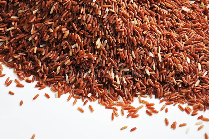 Red rice stock photo. Image of asia, nutrition, grain - 26223822