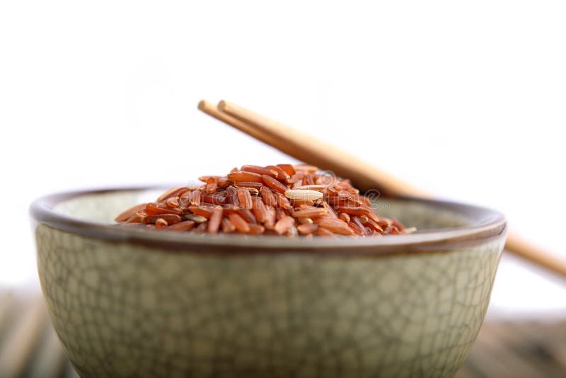 Red rice stock photo. Image of jasmine, japanese, eats - 5363110