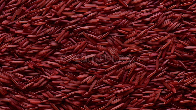 Red Rice Background Image with Many Rice Pieces in Same Color. Neural ...