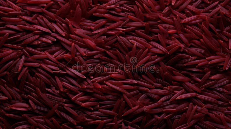 Red Rice Background Image with Many Rice Pieces in Same Color. Neural ...