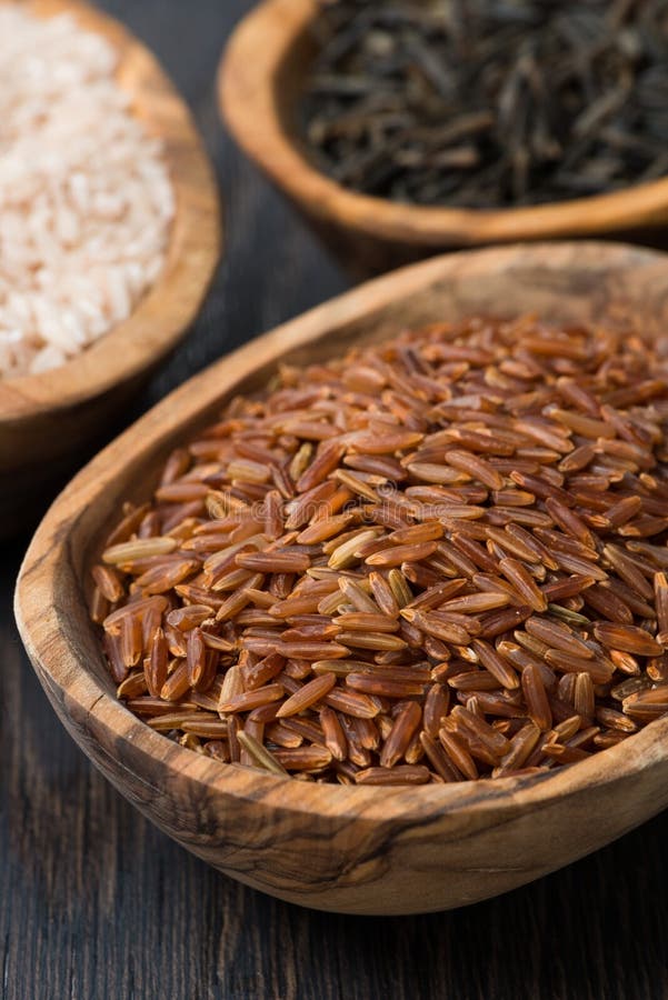 Red Rice in a Bowl Close-up Stock Photo - Image of grain, cooking: 41055532