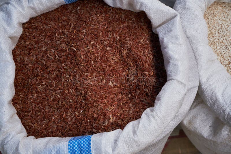 Rice Sack, Agriculture Product Isolated on White Stock Photo - Image of ...