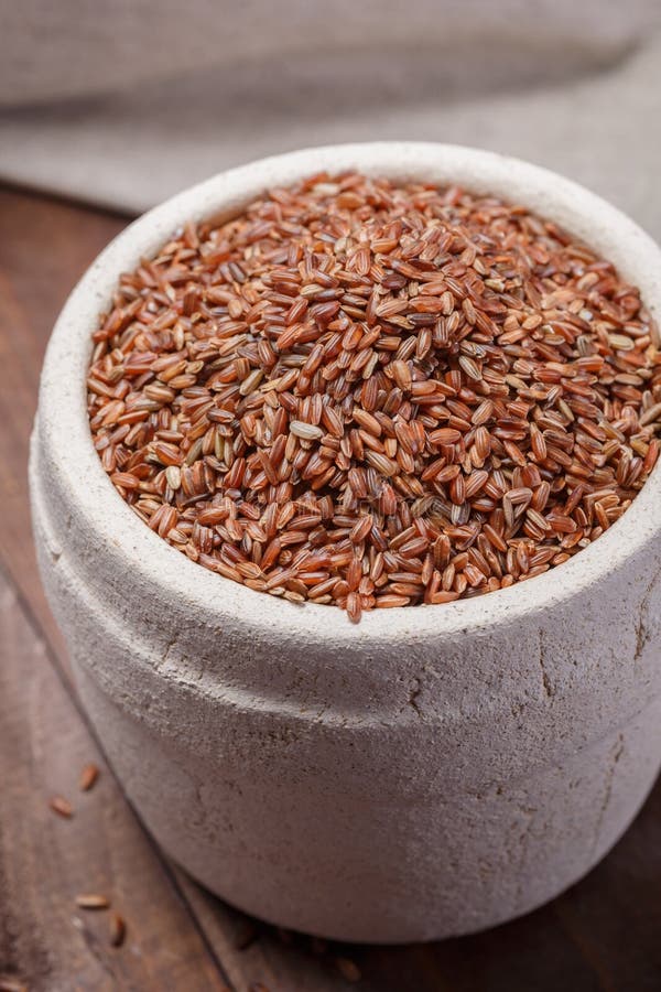 Red rice stock image. Image of asia, dietary, eating - 52508575