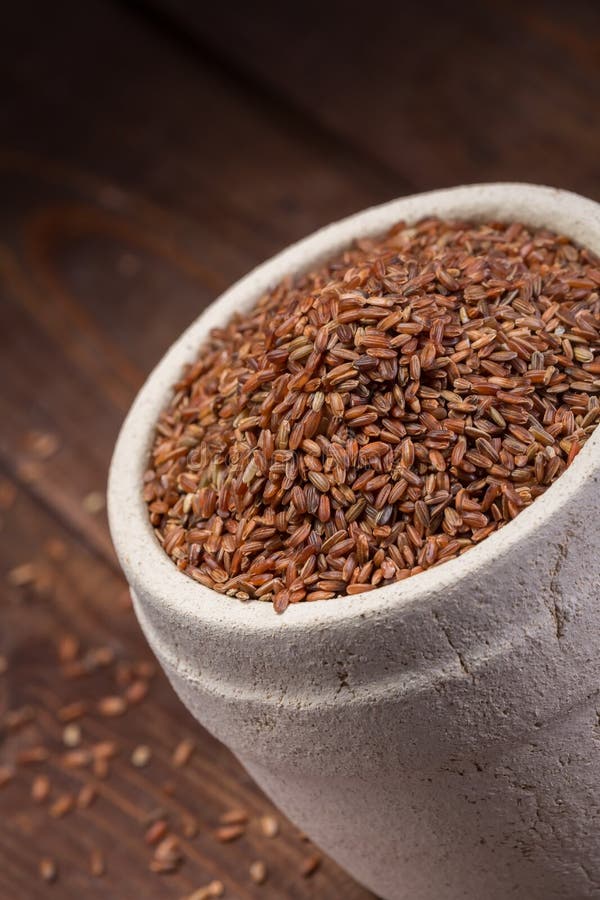 Red rice stock image. Image of nature, organic, objects - 55128437