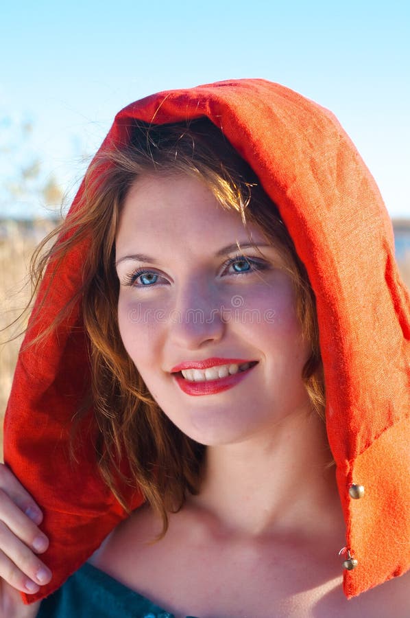 Red Riding hood stock photo. Image of tree, riding, beautiful - 17051910