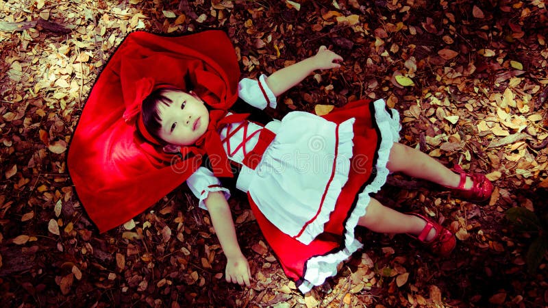 Red riding hood stock image. Image of cape, destiny, courageous - 80168047