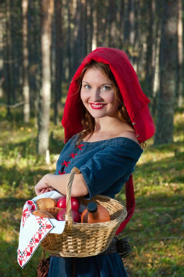Red Riding hood standing stock photo. Image of medieval - 16557102