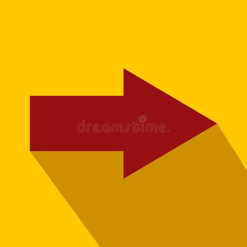 Yellow right arrow icon stock illustration. Illustration of moving ...