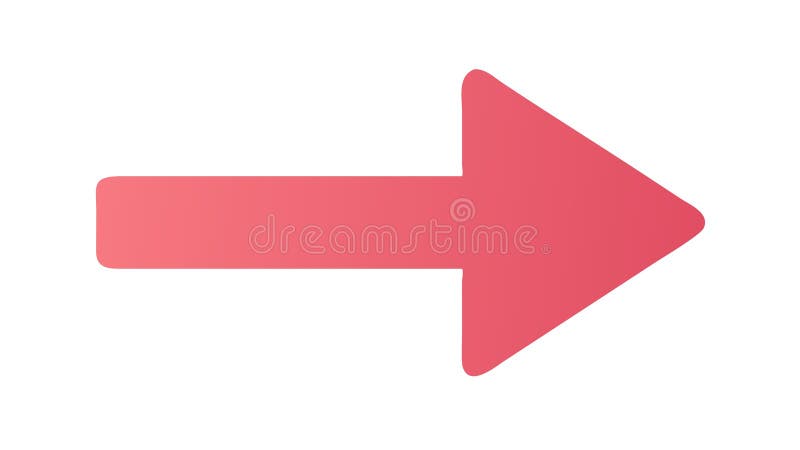 Red Right Arrow Icon, Representing Direction or Action, Vector Design ...