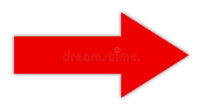 Red Right Arrow, Arrow Sign Stock Illustration - Illustration of vector ...