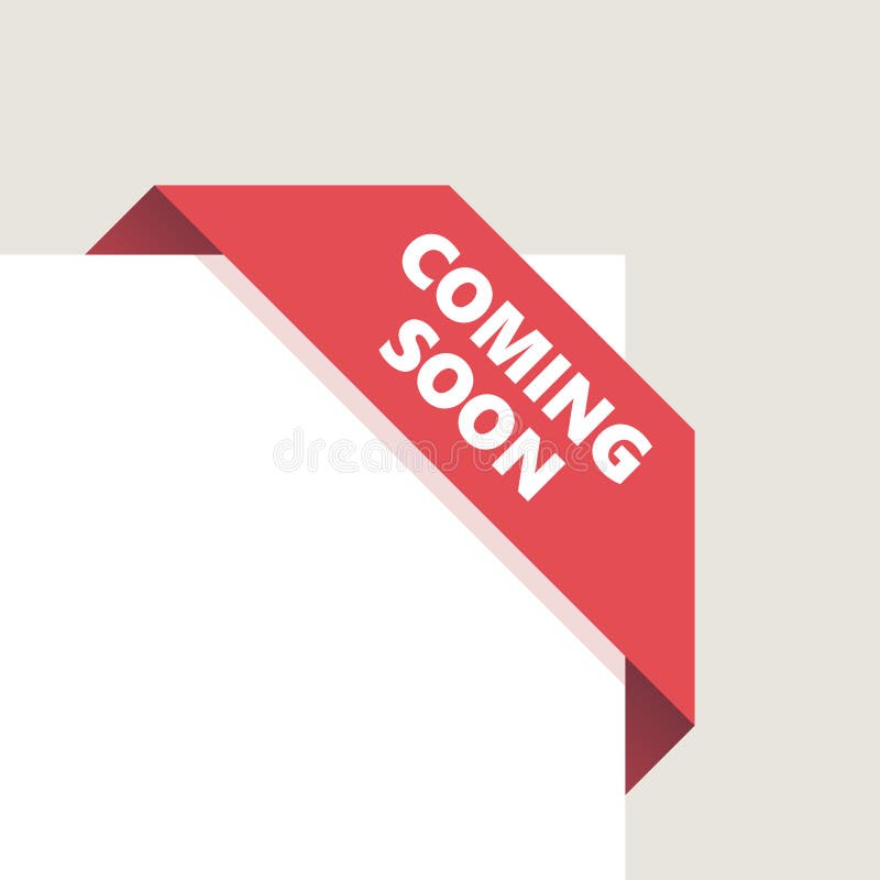 Red Right Top Corner Tag, Ribbon with Shadow Stock Vector ...