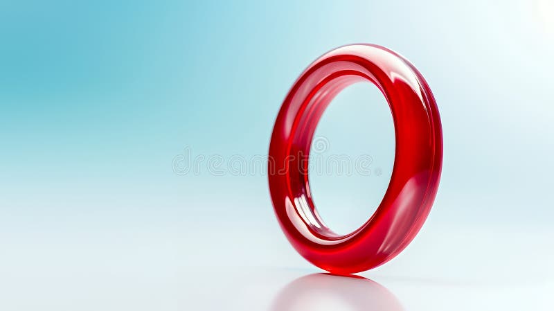 Red ring abstract shape stock illustration. Illustration of shot ...