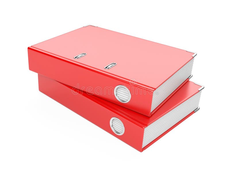 A red ring binder stock illustration. Illustration of full - 29876748