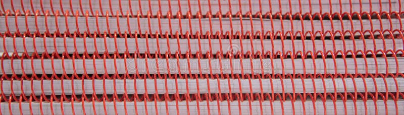 Red Ring Bound Notebook, Abstract Background Stock Photo - Image of ...