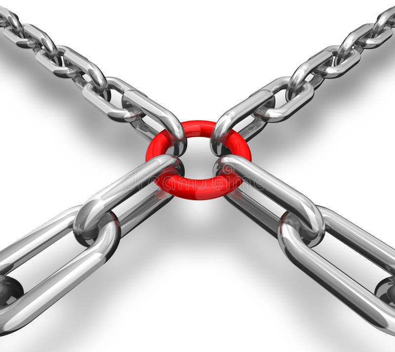 Breaking chains stock illustration. Illustration of connections - 37894289