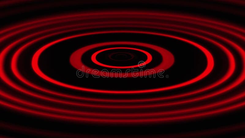 Red Ring/Circle Waves Loop Motion Background Stock Video - Video of ...