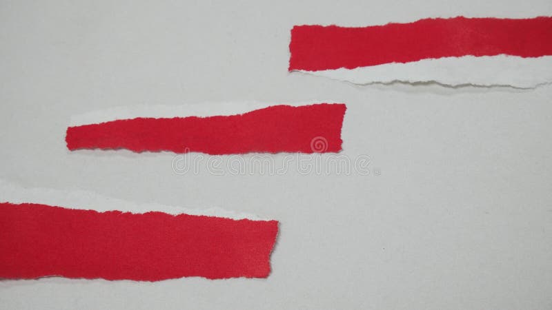 Red Rip Paper on White Background Stock Photo - Image of backdrop ...