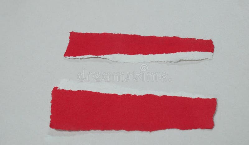 Red Rip Paper on White Background Stock Photo - Image of backdrop ...