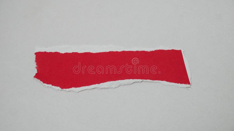 Red Rip Paper on White Background Stock Photo - Image of backdrop ...