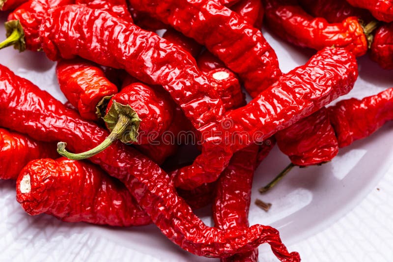 Ripe Red Peppers Ready To Be Picked Stock Image - Image of growing ...