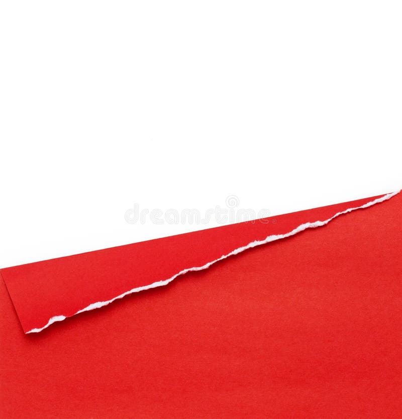 Red ripped paper stock image. Image of separate, separation - 24576013