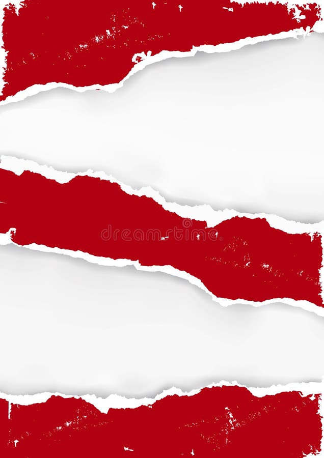 Red ripped paper. stock vector. Illustration of edge - 184948076