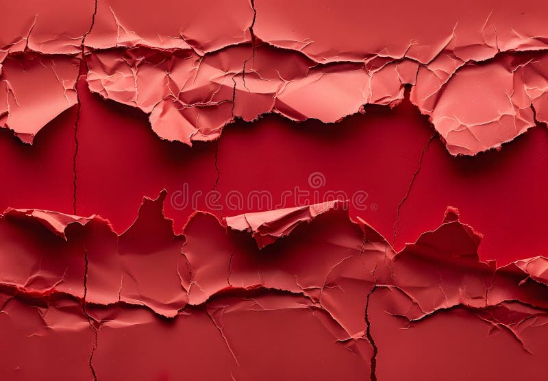 Red Ripped Paper Texture Background with Space Stock Illustration ...