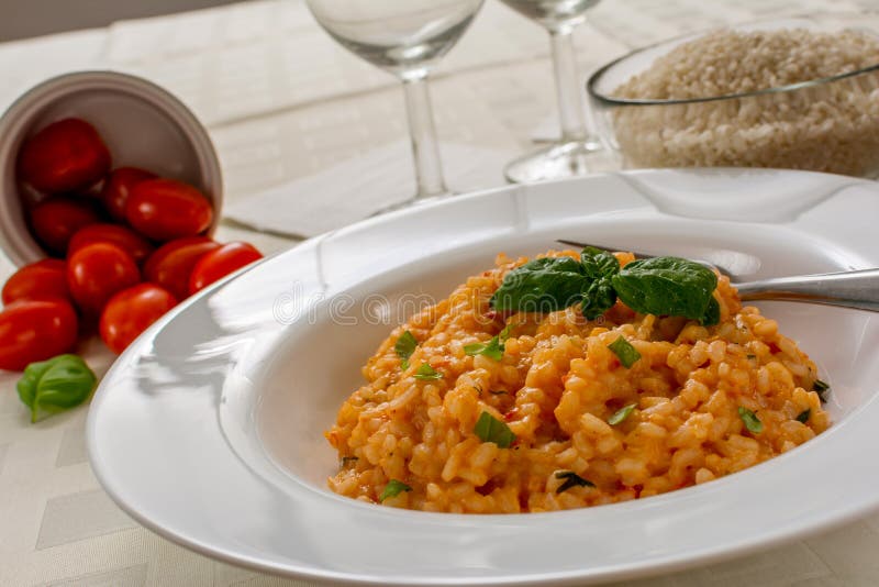 Red risotto stock image. Image of italy, meat, italian - 53454285