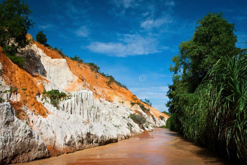 Red River Canyon, Mui Ne, Vietnam Stock Photo - Image of limestone ...