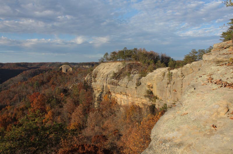 Red River Gorge Fall Colors Stock Image - Image of river, backpacking ...