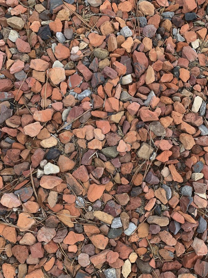 Red river rocks stock image. Image of pebble, brickwork - 250178445