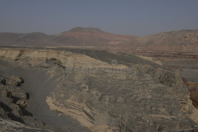 The Red River Valley in Xinjiang of China Stock Photo - Image of gobi ...