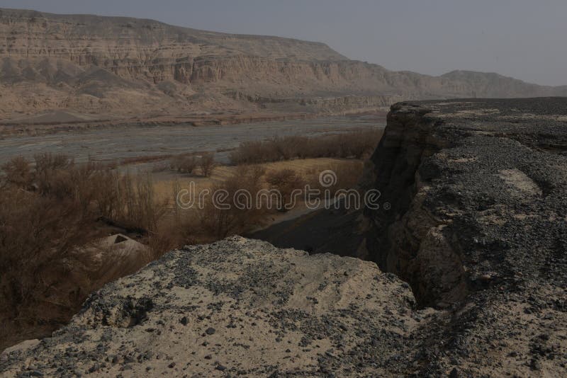The Red River Valley in Xinjiang of China Stock Image - Image of china ...