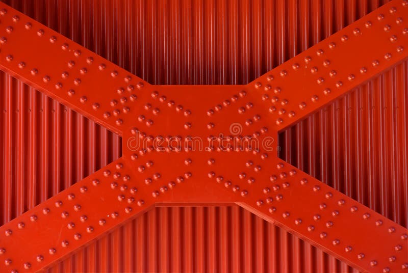 Red rivets stock image. Image of painted, pattern, design - 3789337