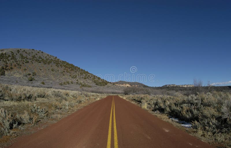 Red Road stock image. Image of highway, park, shrub, utah - 54651