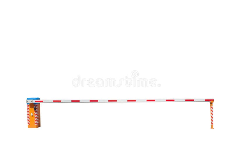 Red roadblock isolated stock image. Image of exit, commercial - 70056483