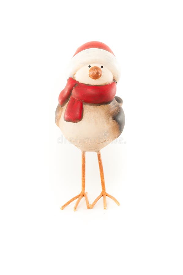 Red Robin Christmas Ornament Stock Photo - Image of decoration, present ...