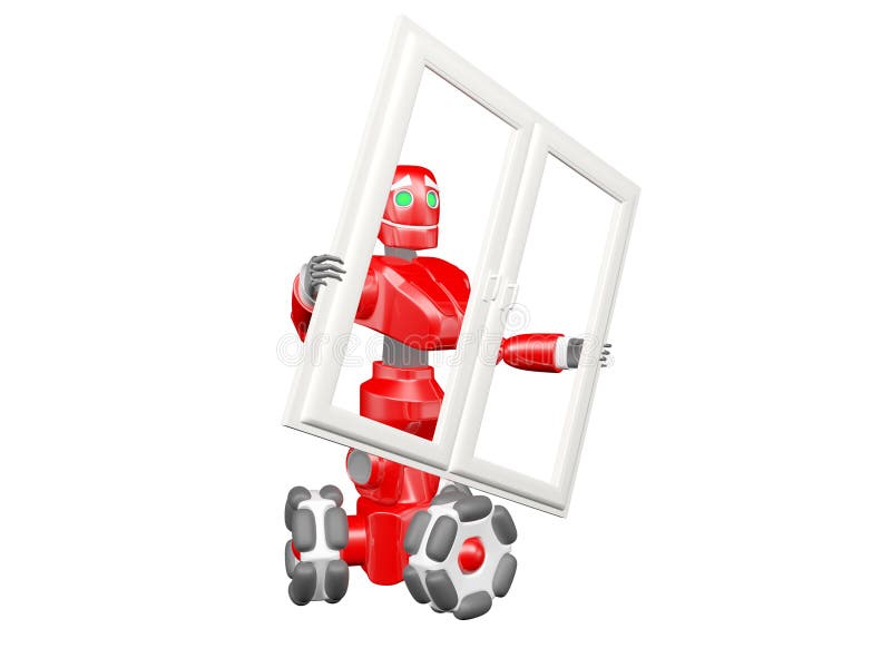 Live Screen Robot, Alphabet Stack Stock Illustration - Illustration of ...