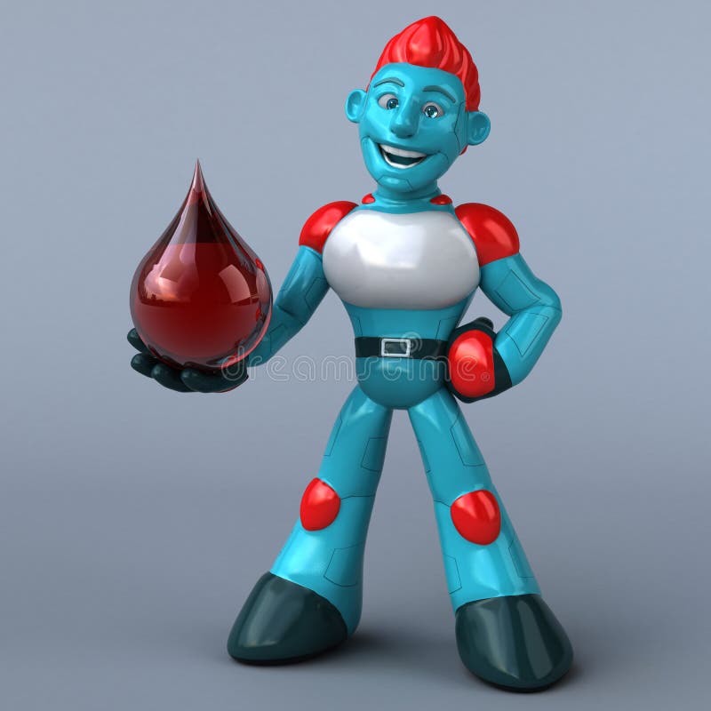 Red Robot - 3D Illustration Stock Illustration - Illustration of japan ...