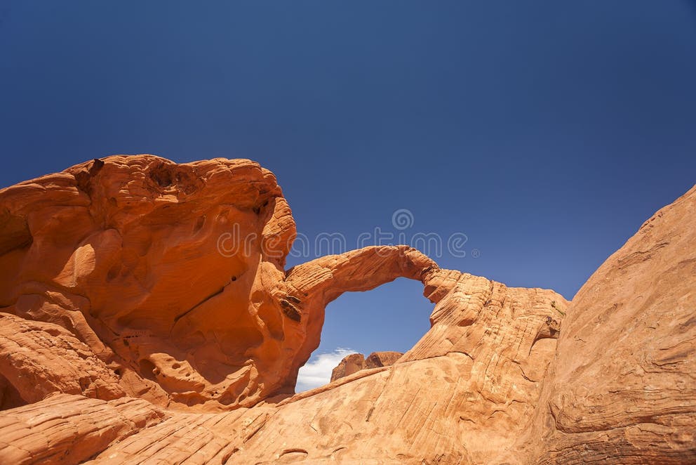 Red rock arch stock image. Image of color, rock, desert - 26779653