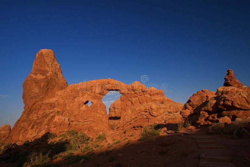 Red Rock Arches stock photo. Image of dawn, landscape - 14956646