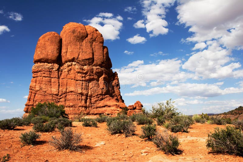 Plume Rocks and Wildflowers Stock Image - Image of plume, formation ...