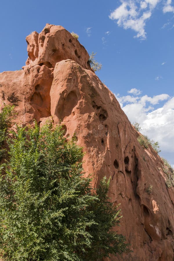 Unusual Red Red Rock Formation Stock Photo - Image of rock, eroded: 2283936