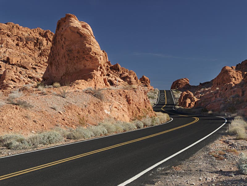 Red Rock and Black Ribbon stock image. Image of geology - 6536919